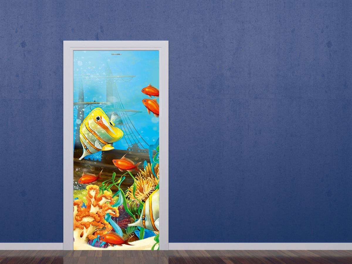 door billboard motif CORAL REEF – StyleYourGarage