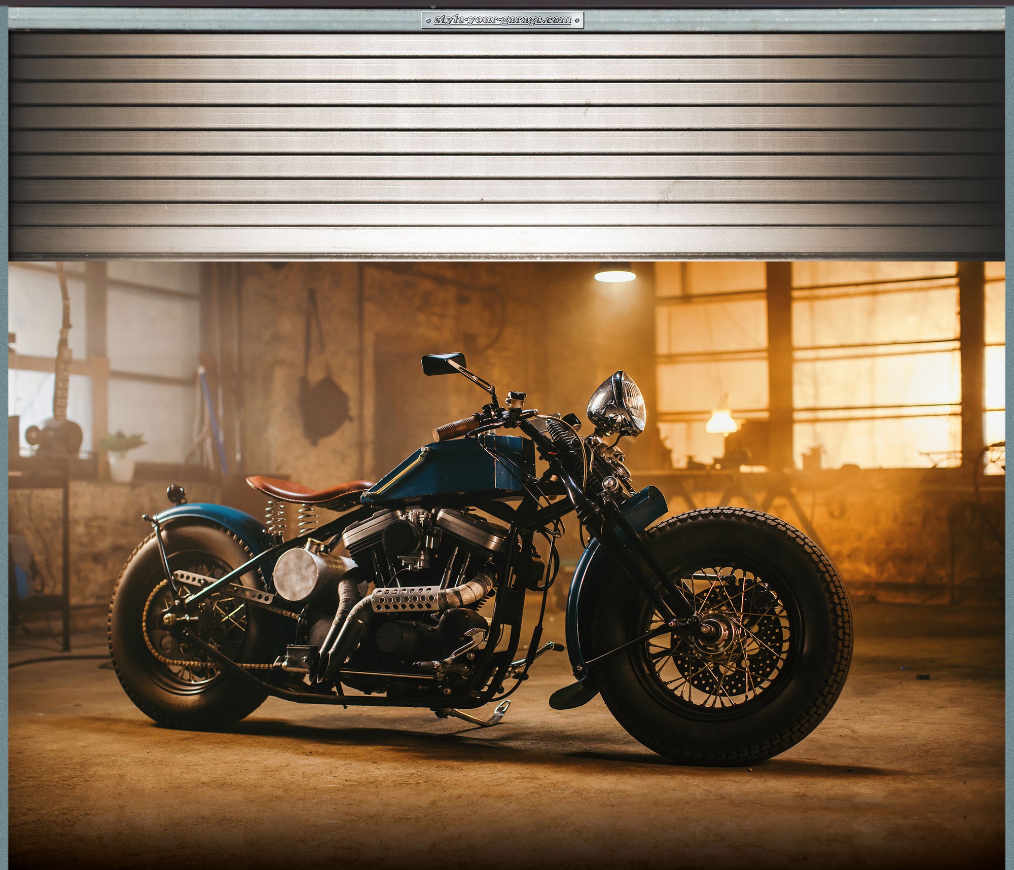 garage poster motif CUSTOM-BOBBER – StyleYourGarage