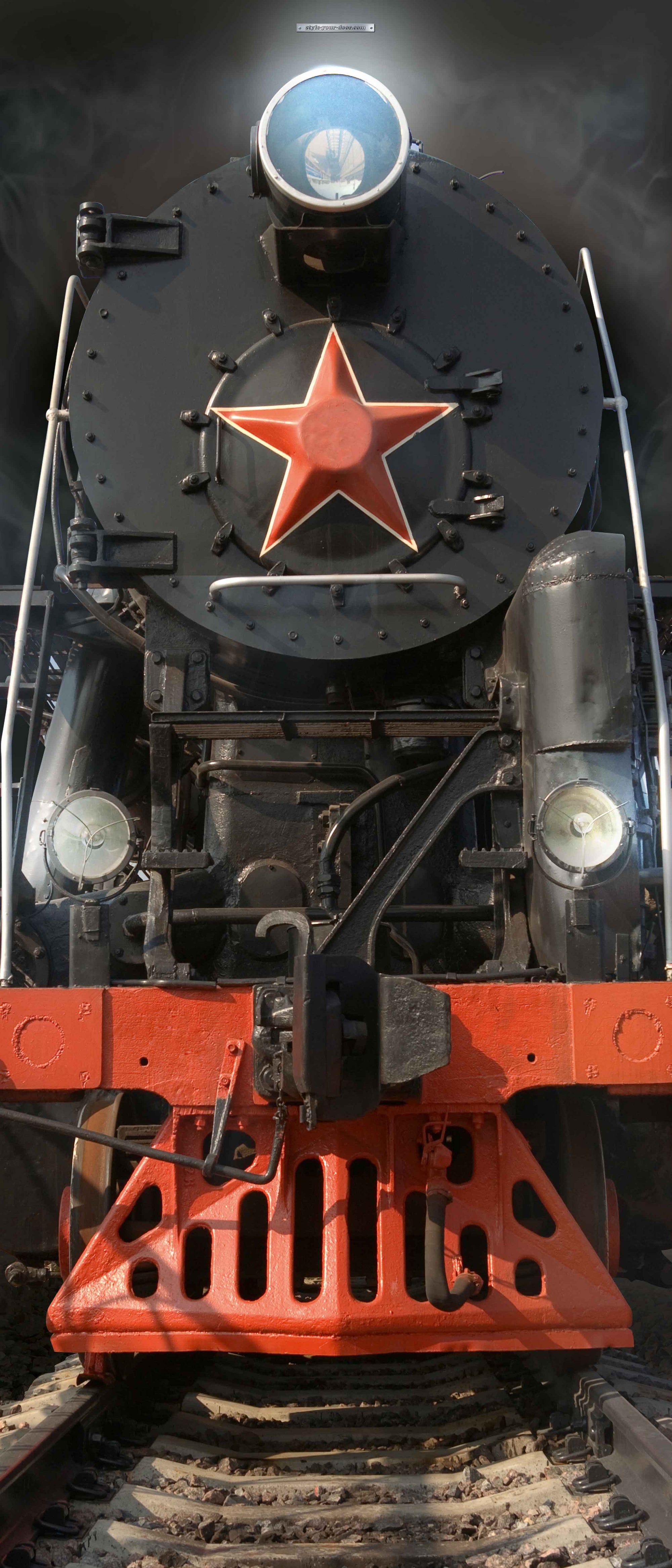 door billboard motif STEAM LOCOMOTIVE – StyleYourGarage