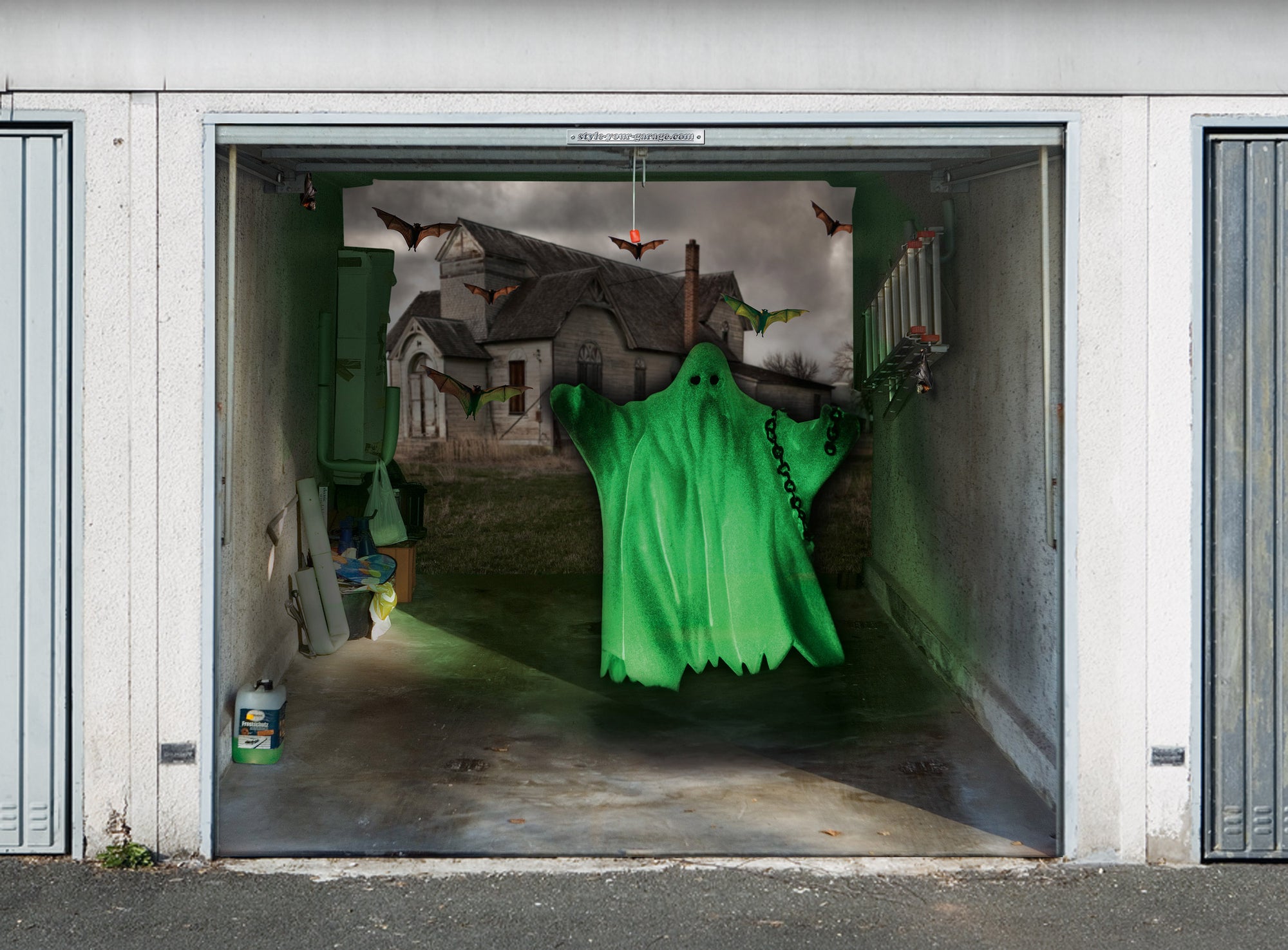 garage poster motif GREEN GHOST – StyleYourGarage