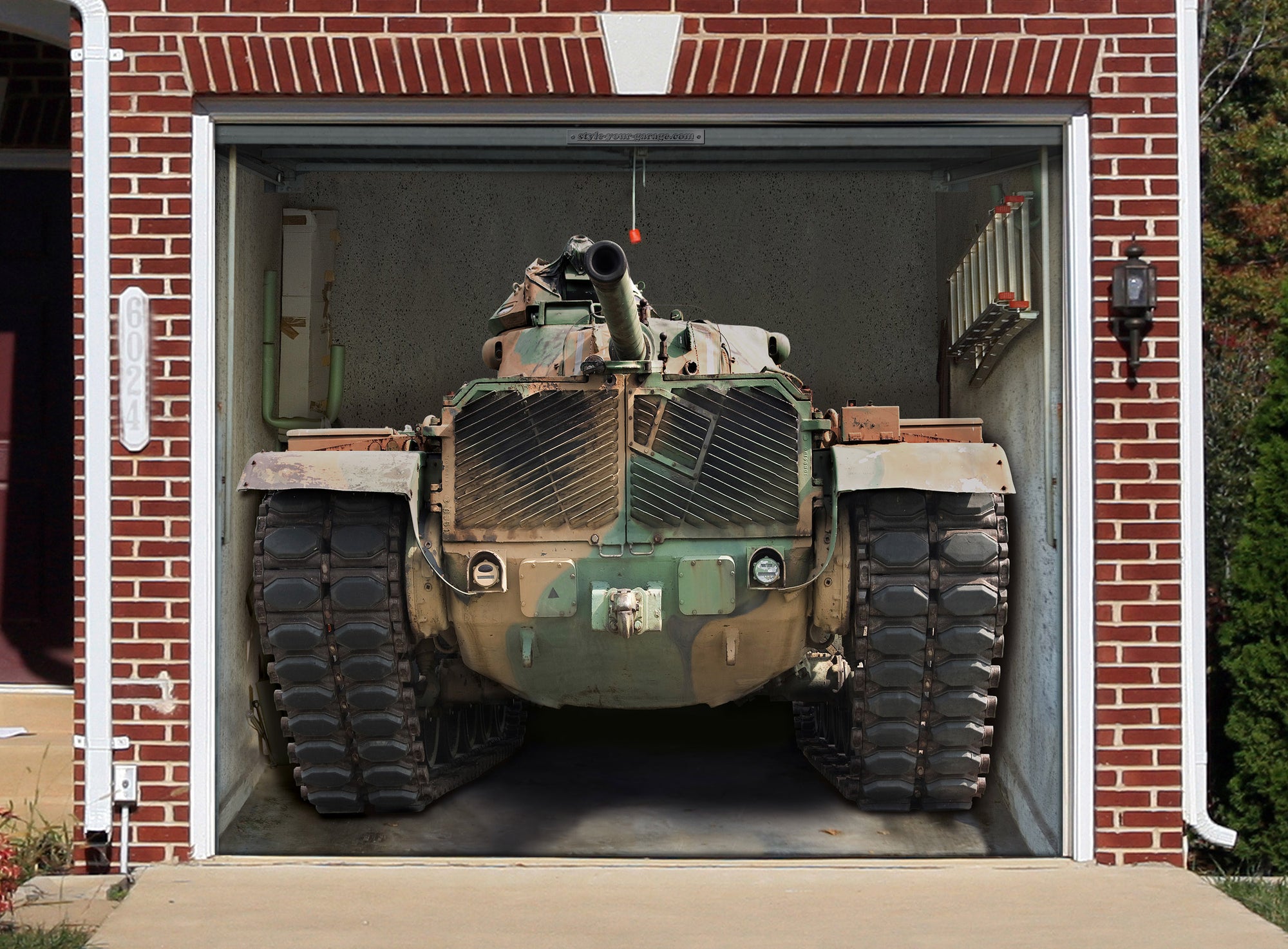 garage poster motif MILITARY TANK – StyleYourGarage