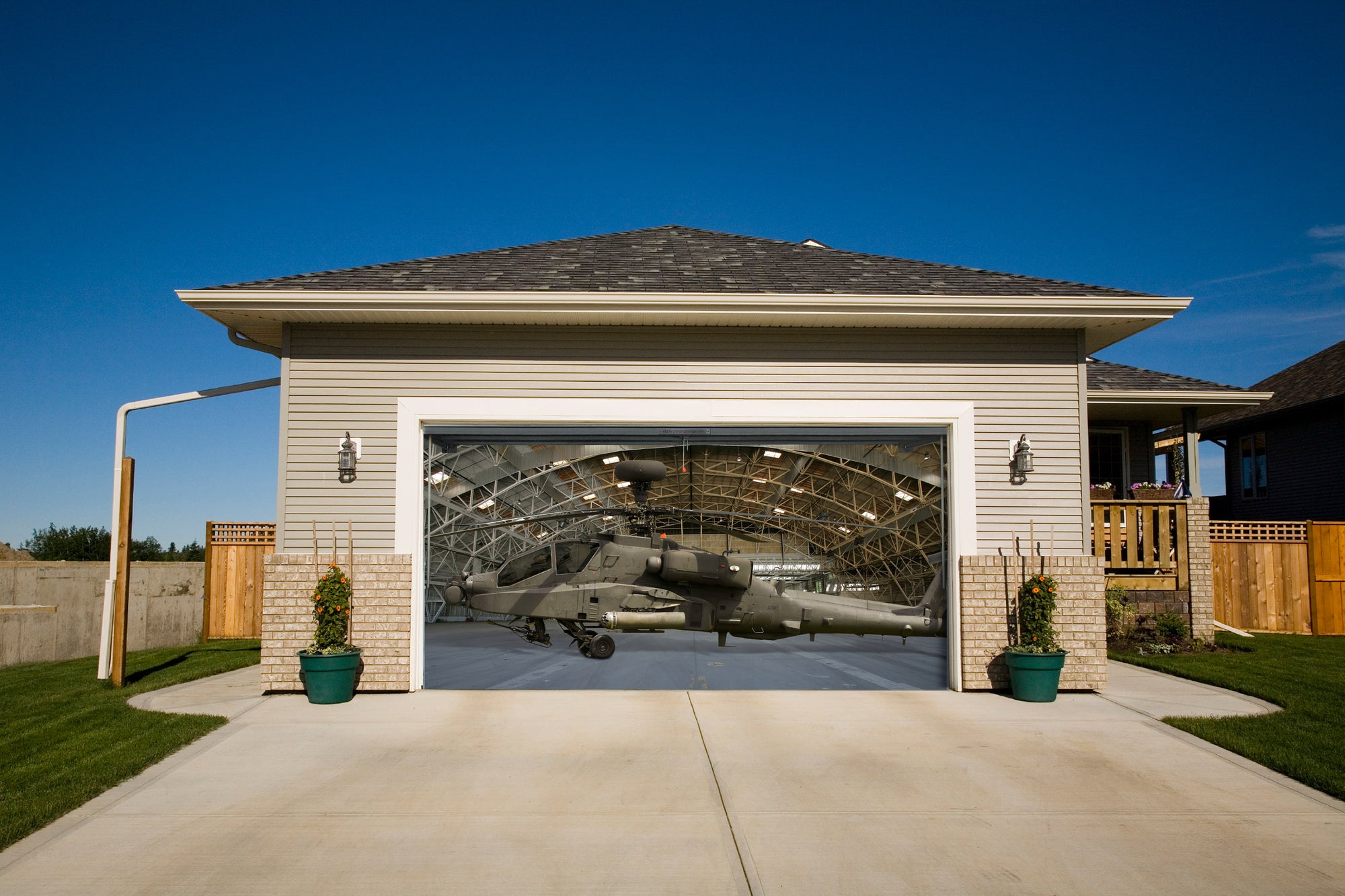 garage poster motif MILITARY HELICOPTER – StyleYourGarage